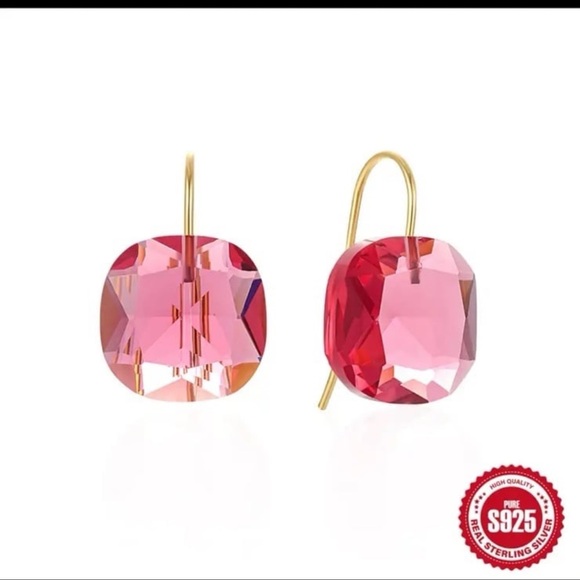 Swarovski | Jewelry | Genuine Swarovski Ruby Shade Hand Made Silver ...